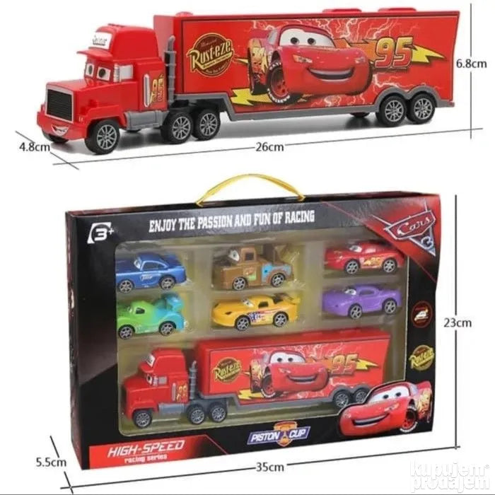 Munja McQueen Cars Set Kamion - Munja McQueen Cars Set Kamion - A24 Shop